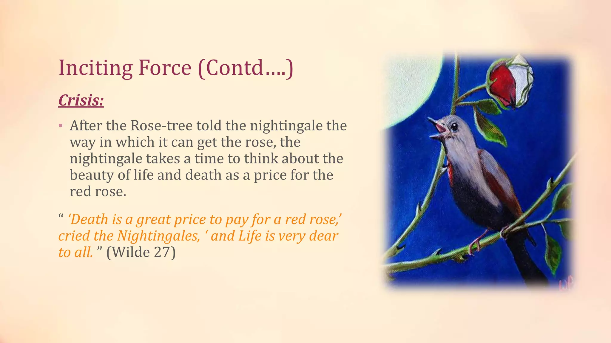 The nightingale and the rose by oscar wilde | PPTX