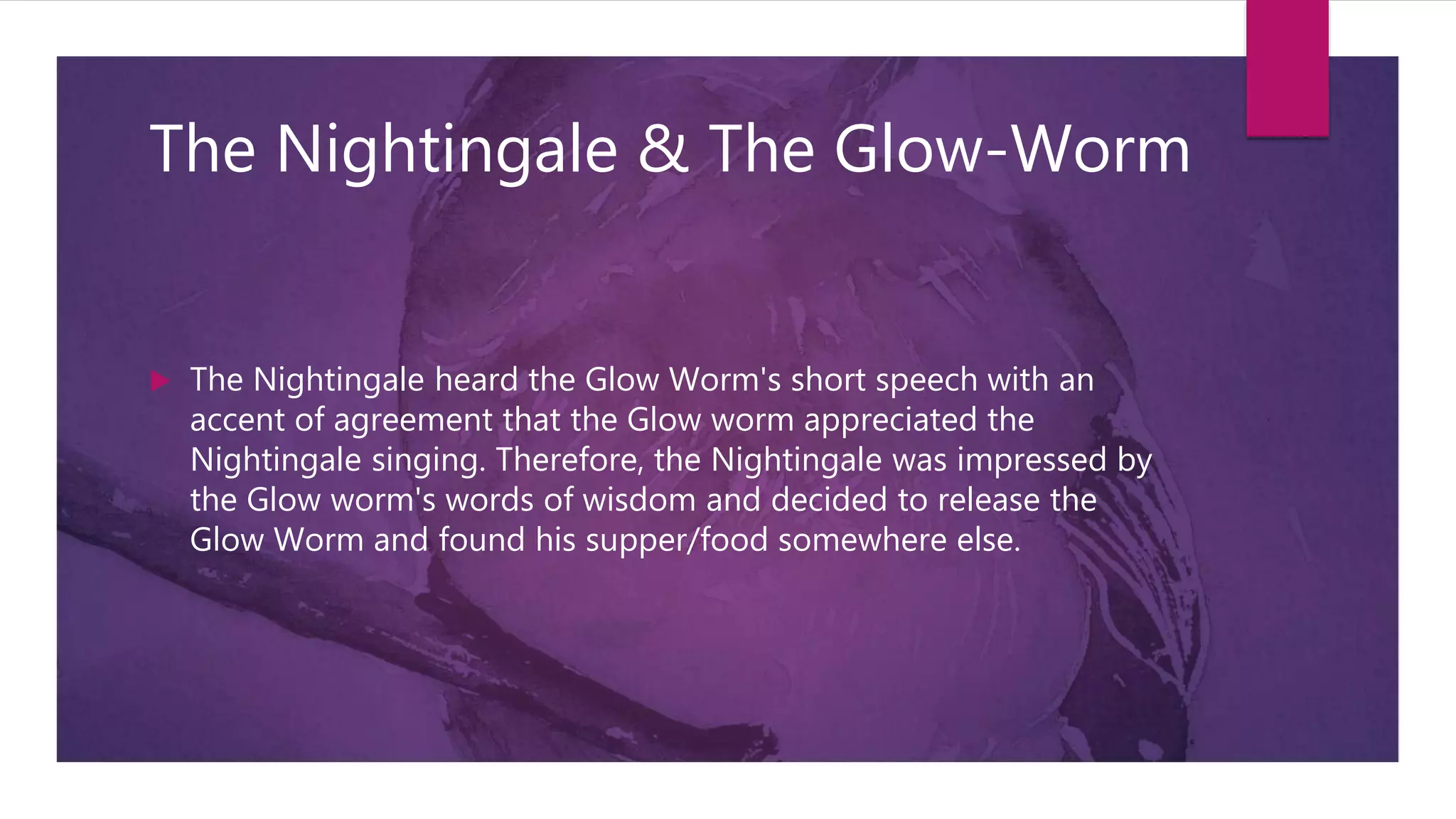 The Nightingale & The Glow Worm | PPTX