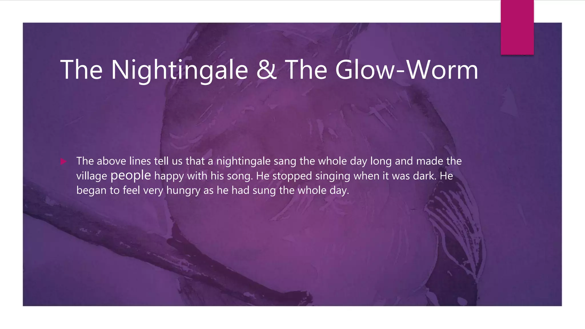 The Nightingale & The Glow Worm | PPTX