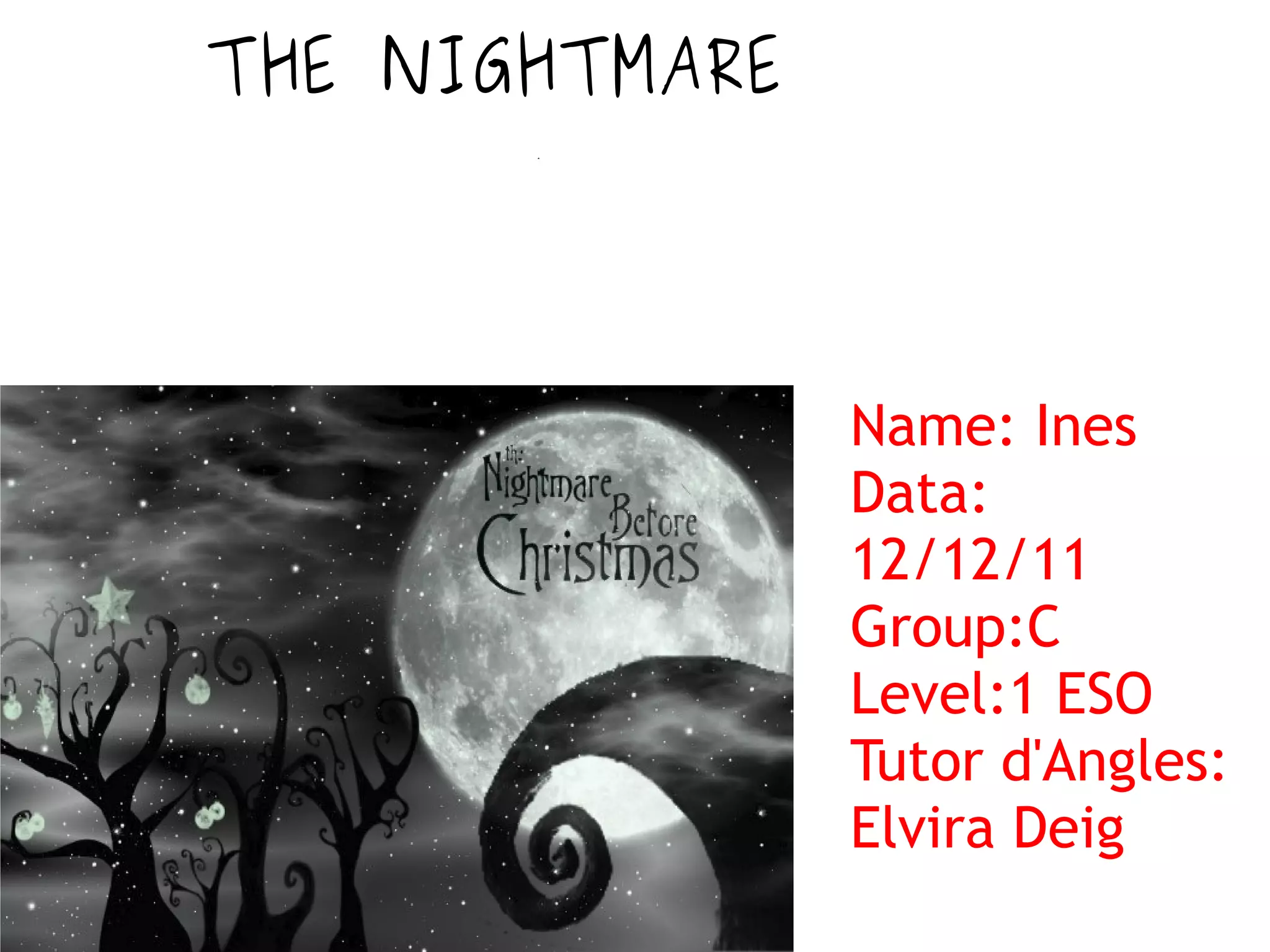 The nightmare before christmas | ODP