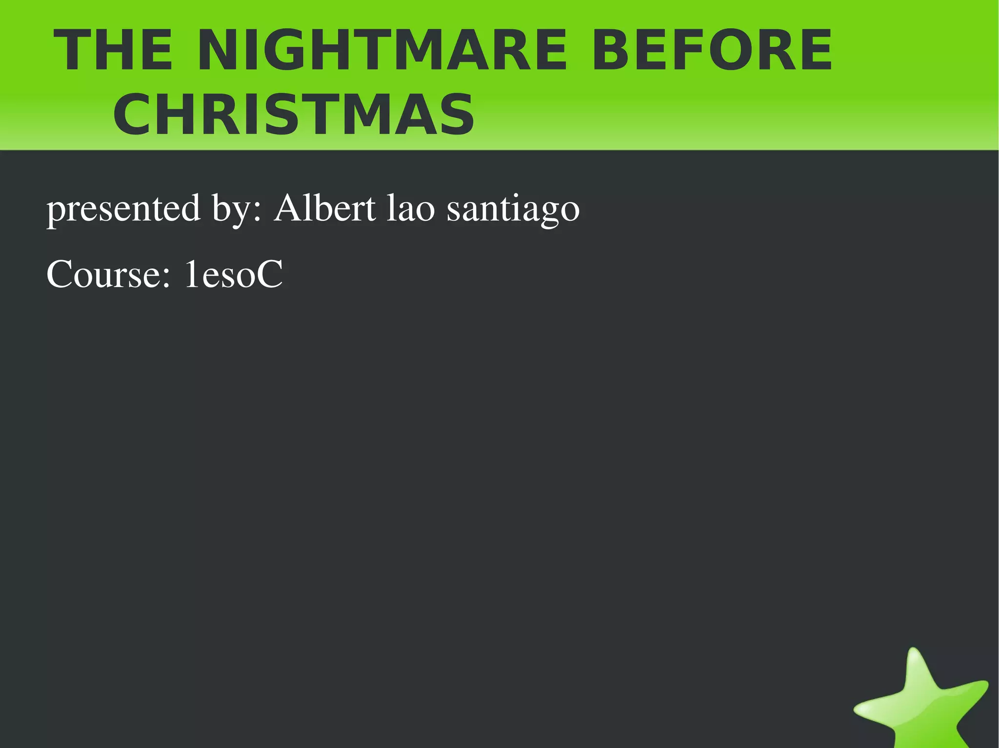 The nightmare before christmas | ODP