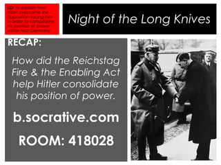 The Night of the Long Knives | PPT