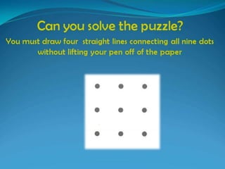 The Nine Dots Puzzle | PPTX