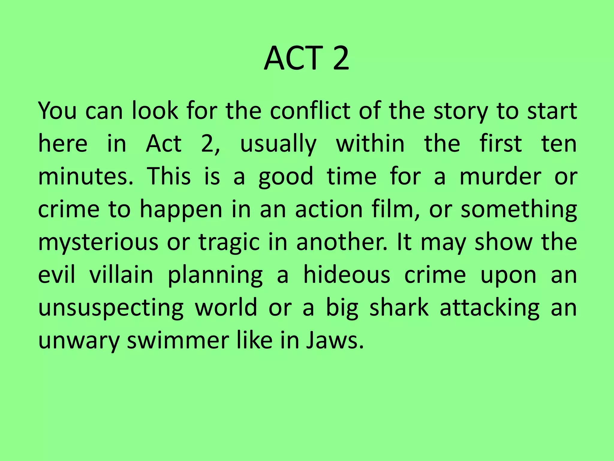 The Nine Act and Three Act Screenplay Structure | PPTX