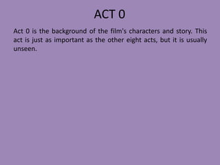 The Nine Act and Three Act Screenplay Structure | PPTX