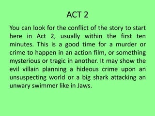 The Nine Act and Three Act Screenplay Structure | PPTX
