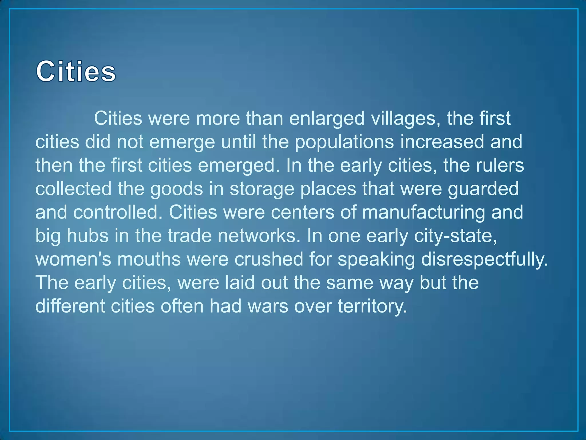 The nine building blocks of civilization | PPTX