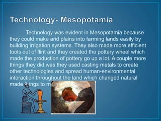 Mesopotamia Tools And Technology