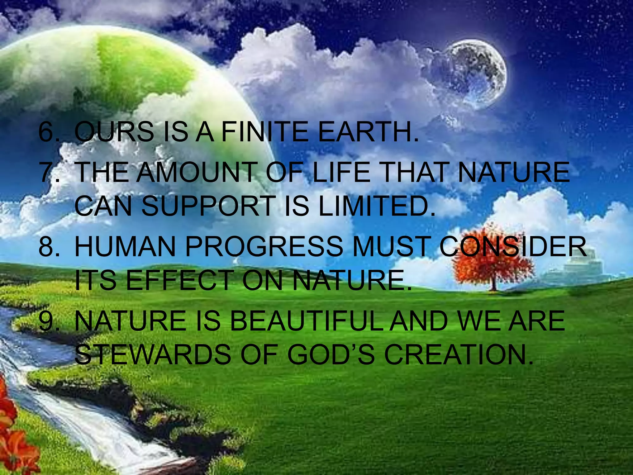 The nine environmental principles | PPTX