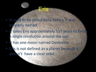 The nine planets in our solar system | PPTX