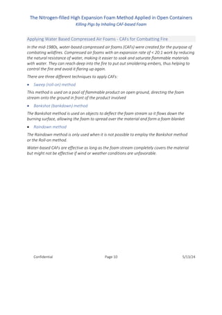 Nitrogen filled high expansion foam in open Containers | PDF