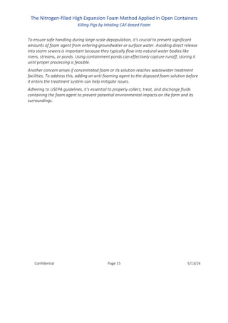 Nitrogen filled high expansion foam in open Containers | PDF