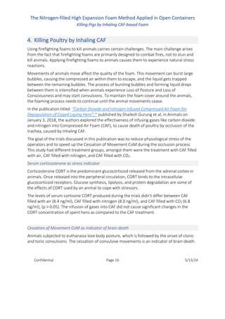 Nitrogen filled high expansion foam in open Containers | PDF