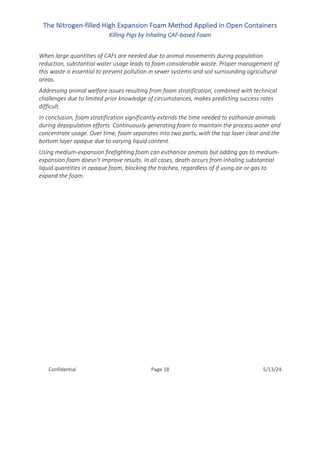 Nitrogen filled high expansion foam in open Containers | PDF