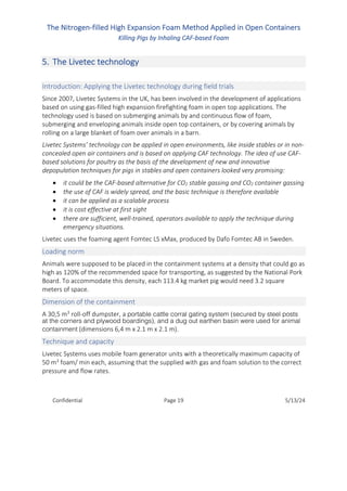 Nitrogen filled high expansion foam in open Containers | PDF