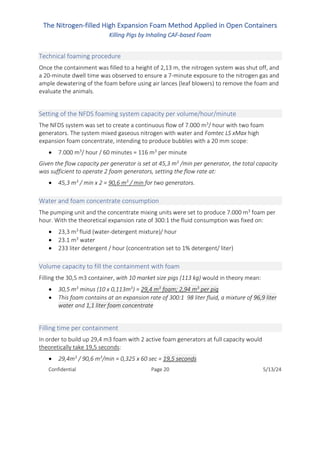 Nitrogen filled high expansion foam in open Containers | PDF