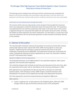 Nitrogen filled high expansion foam in open Containers | PDF