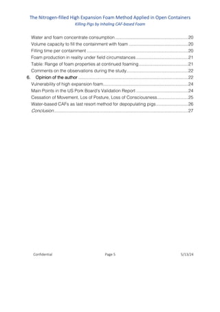 Nitrogen filled high expansion foam in open Containers | PDF