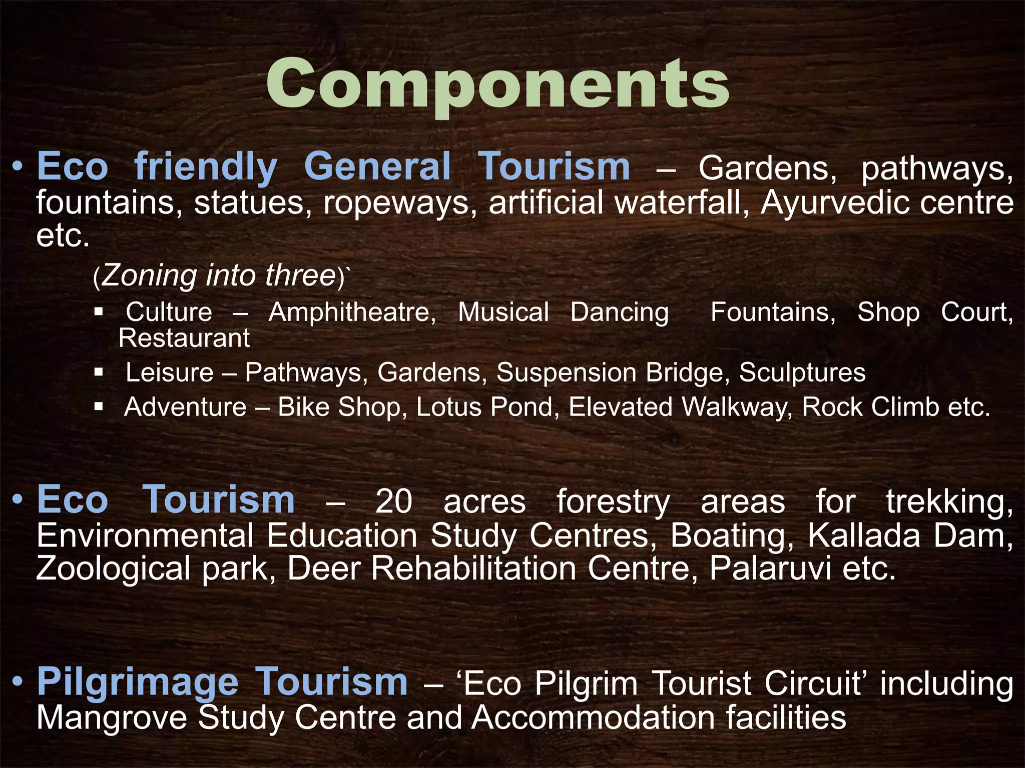 Thenmala Ecotourism Project Pptx Travel Locations Travel