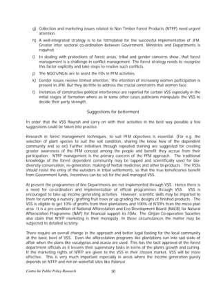 Vana Samrakshna Samithi- A Study on Thenmala and Palaruvi | PDF