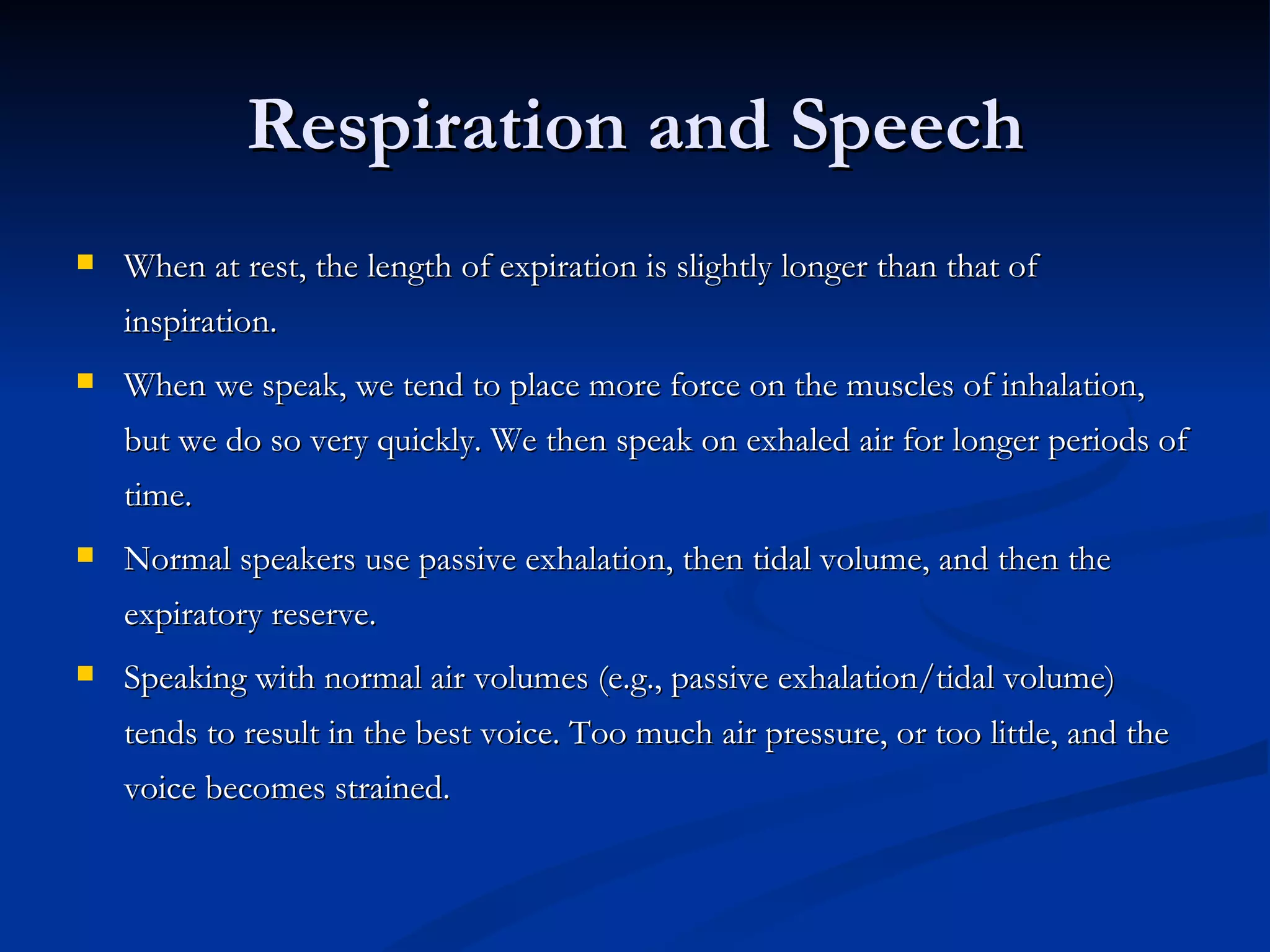The Normal Voice Respiration Slidecast | PPT