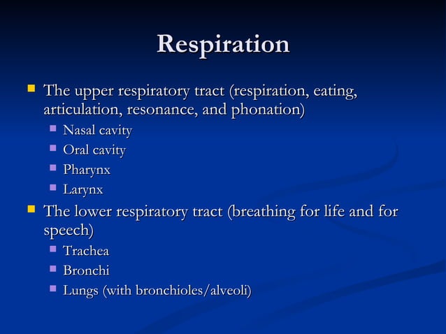 The Normal Voice Respiration Slidecast | PPT