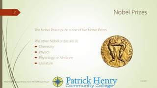 The Nobel Peace Prize | PPTX