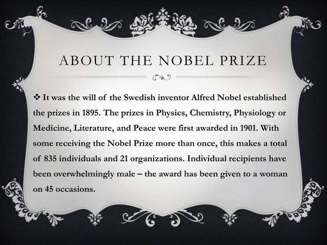 The nobel prize | PPTX