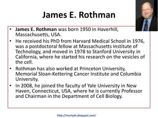 The nobel prize in Medicine/Physiology 2013 | PPT