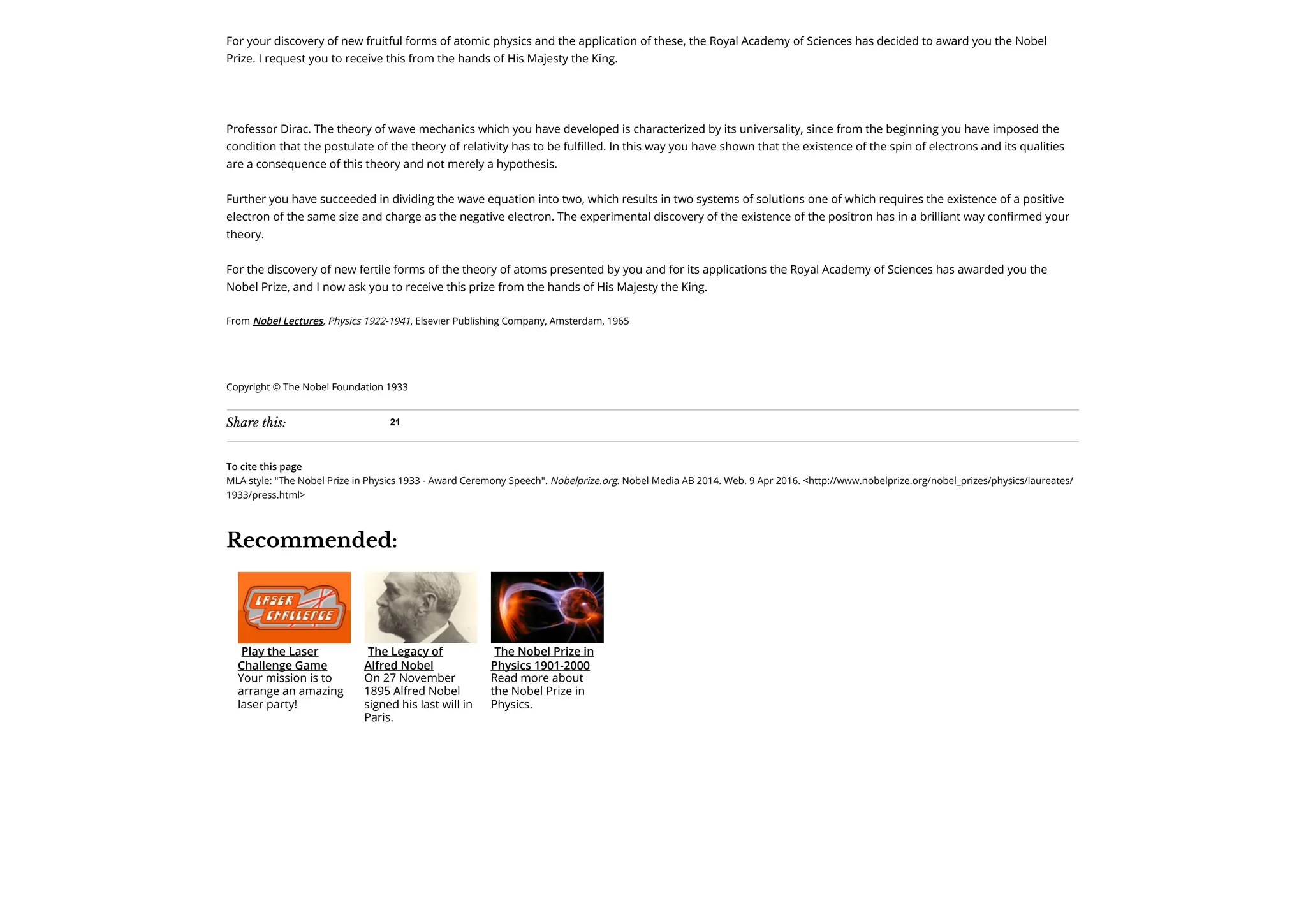 The Nobel Prize in Physics 1933 - Award Ceremony Speech.pdf
