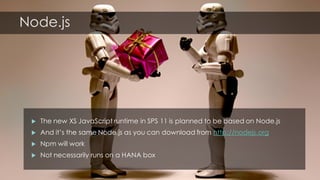 Node.js in SAP HANA SPS11 | PDF