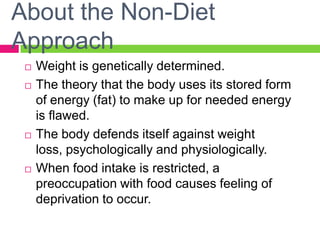 The Non Diet Approach | PPTX