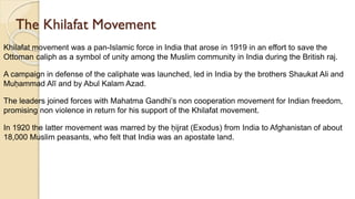 The Non Cooperation Movement # History of India's Freedom Struggle | PPTX