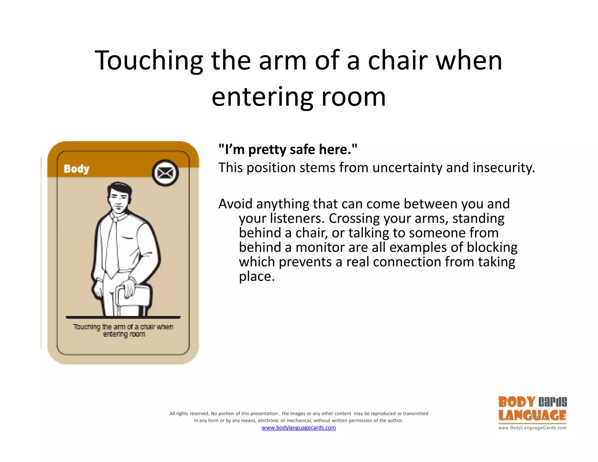 The non verbal communication made by the body language cards | PDF