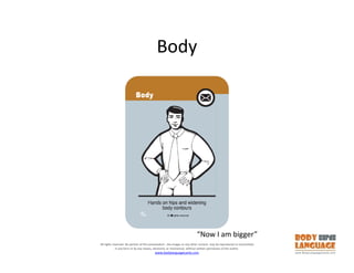 The non verbal communication made by the body language cards | PDF