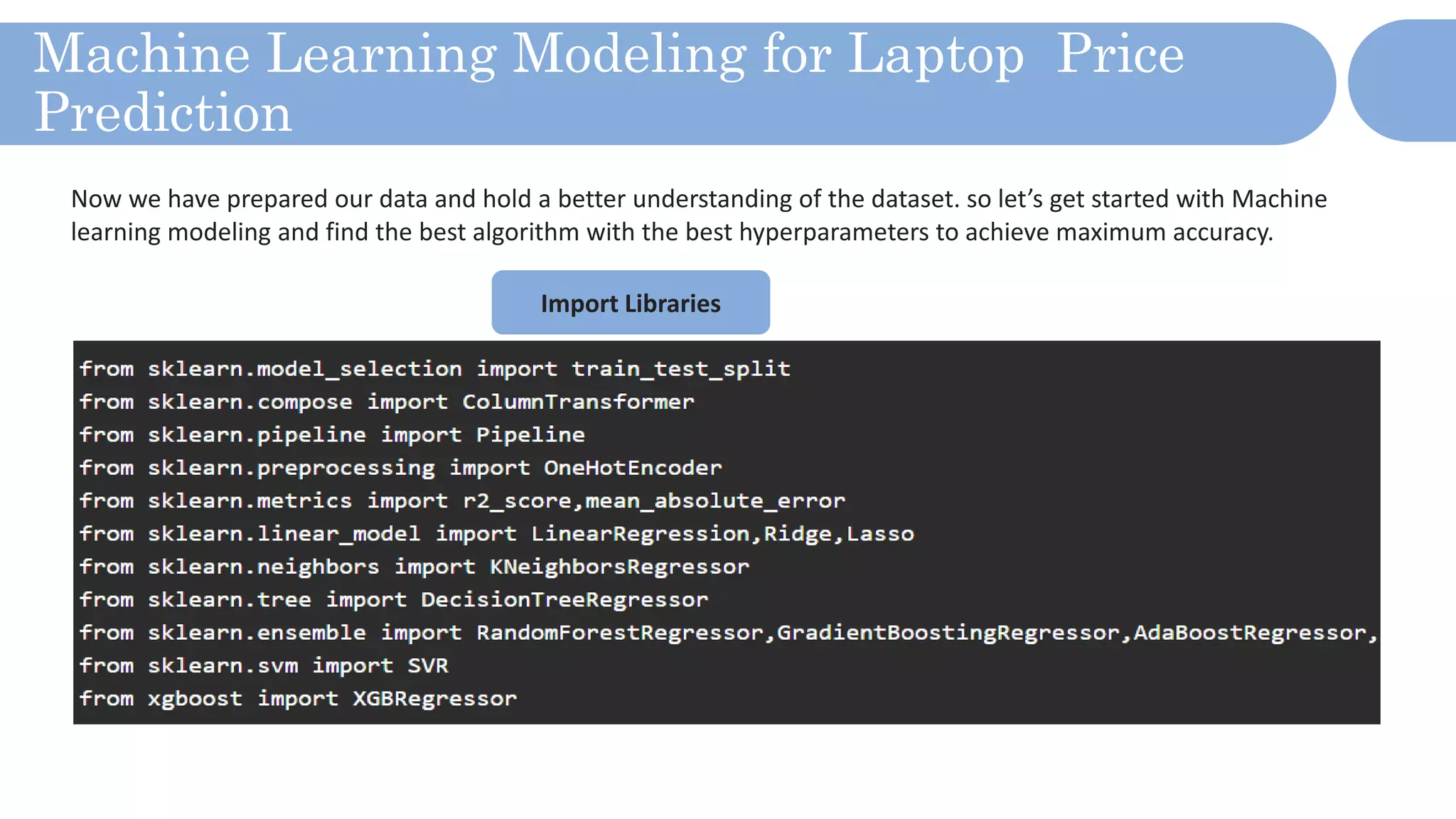 Laptop Price Prediction system | PPTX