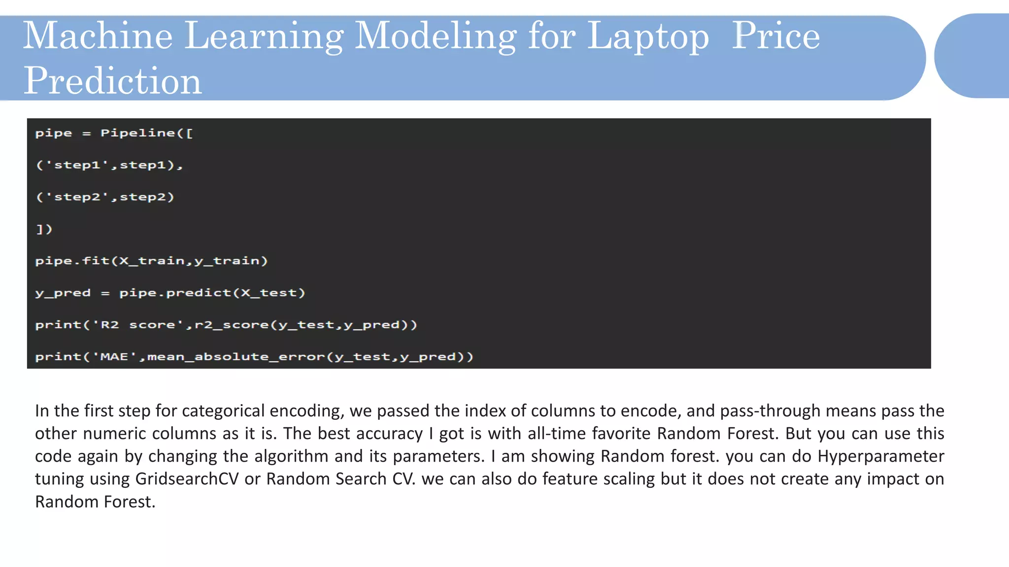 Laptop Price Prediction system | PPTX