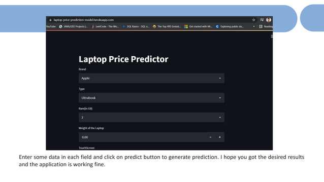 Laptop Price Prediction system | PPTX | Laptops | Computing