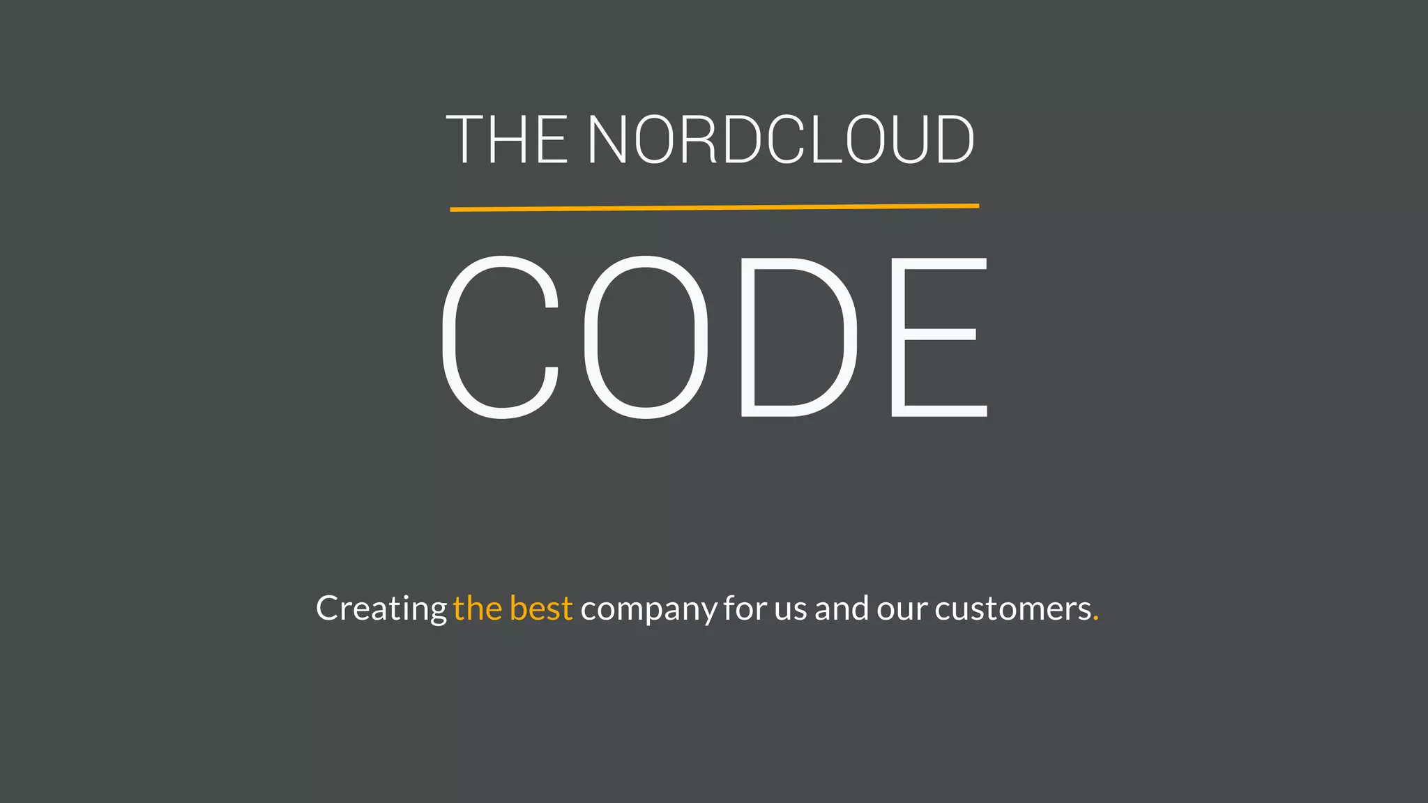 The Nordcloud CODE | PPTX