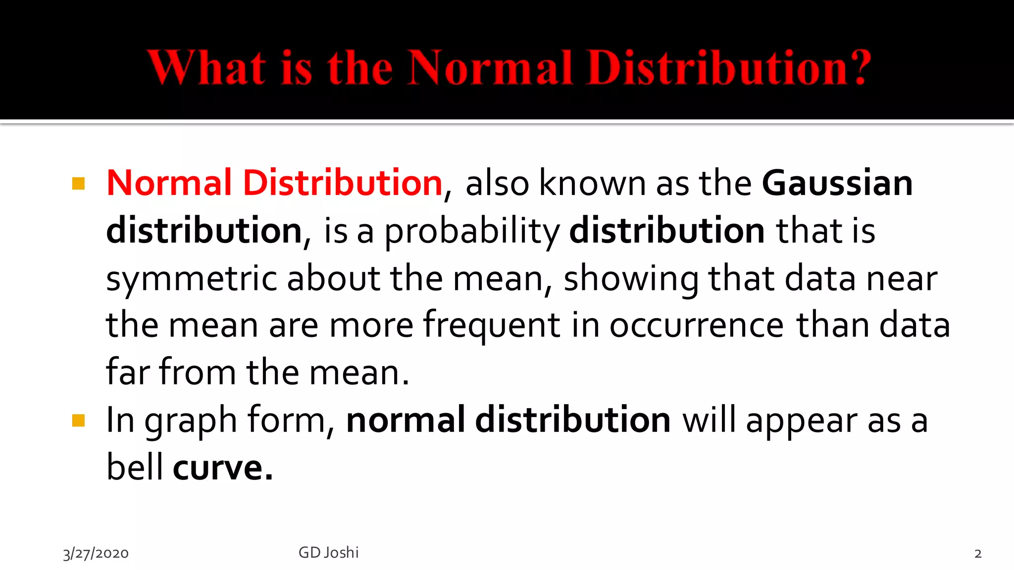 The Normal Distribution | PPT