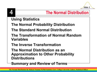 The normal distribution | PPT