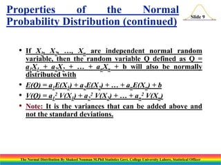 The normal distribution | PPT