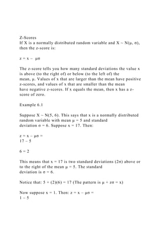 The Normal Distribution” from Introductory Statistics, by Ope.docx