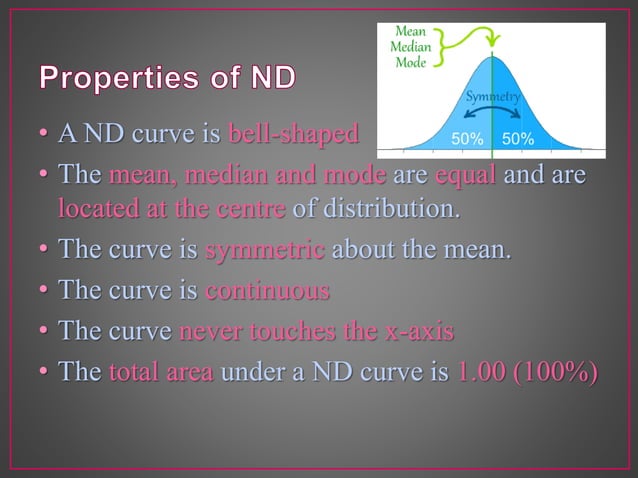 The normal distribution pure maths a level | PPT