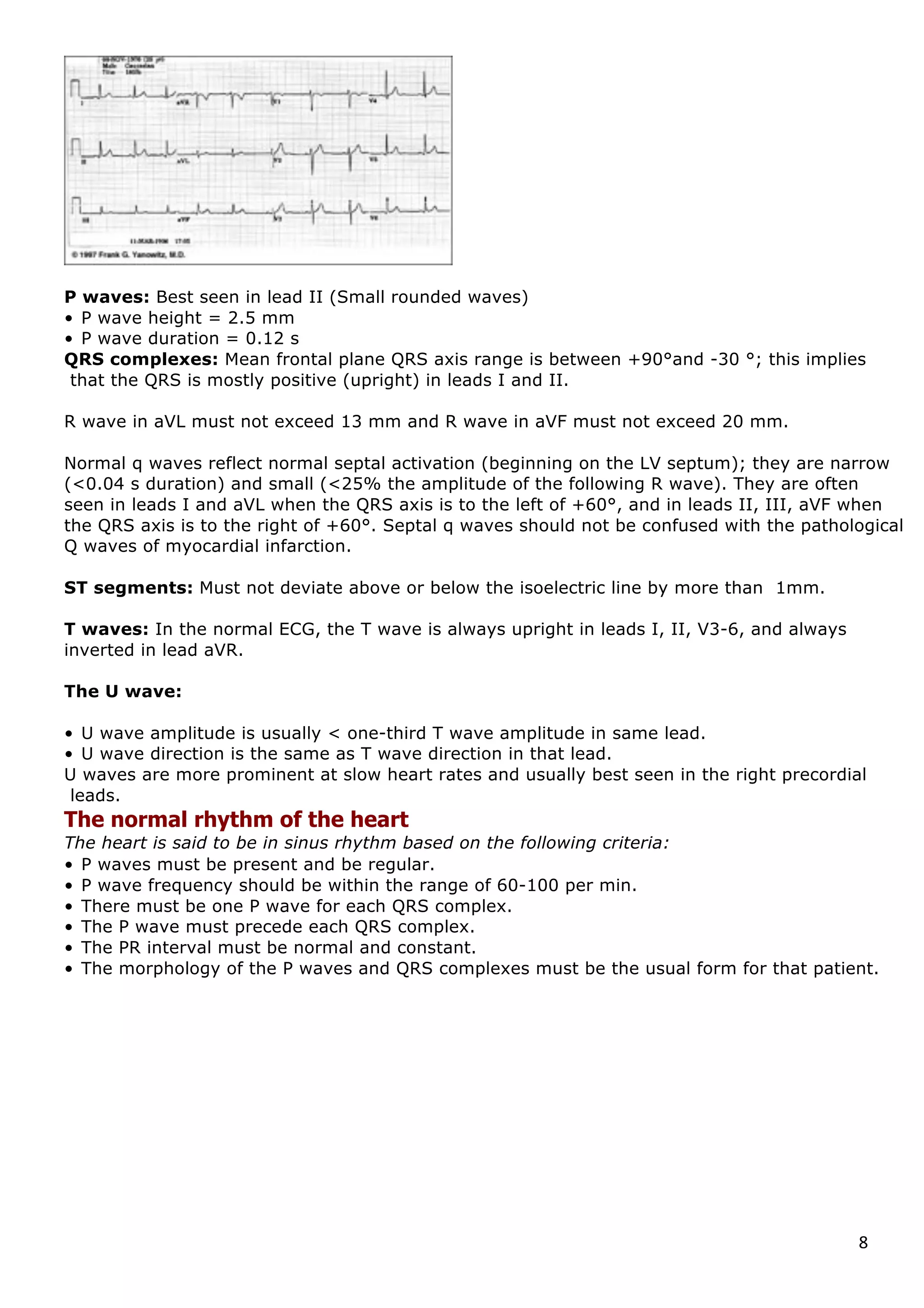 The normal ecg and the 12 | PDF | Chemistry | Science