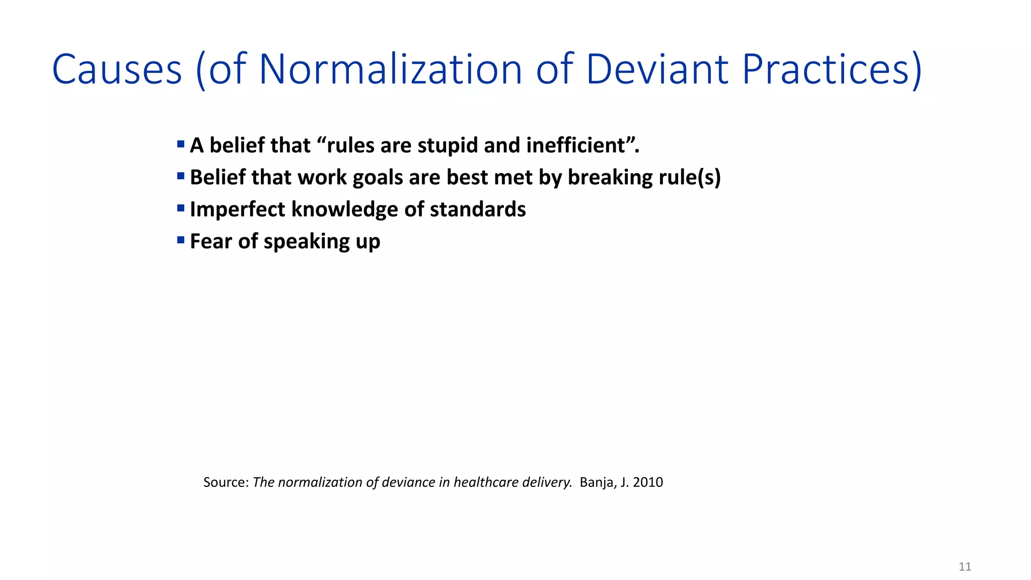 The Normalization of Deviance | PPTX