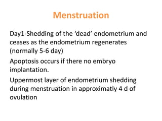 The normal menstrual cycle | PPTX