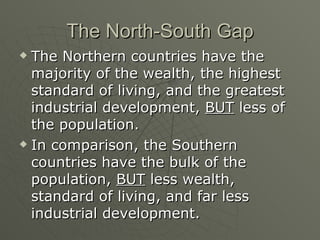 The North/South Gap and Country Classifications | PPT