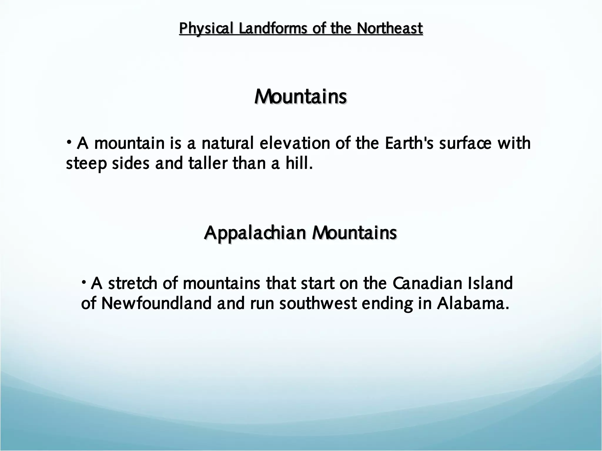 Regions of the United States: The Northeast | PPT
