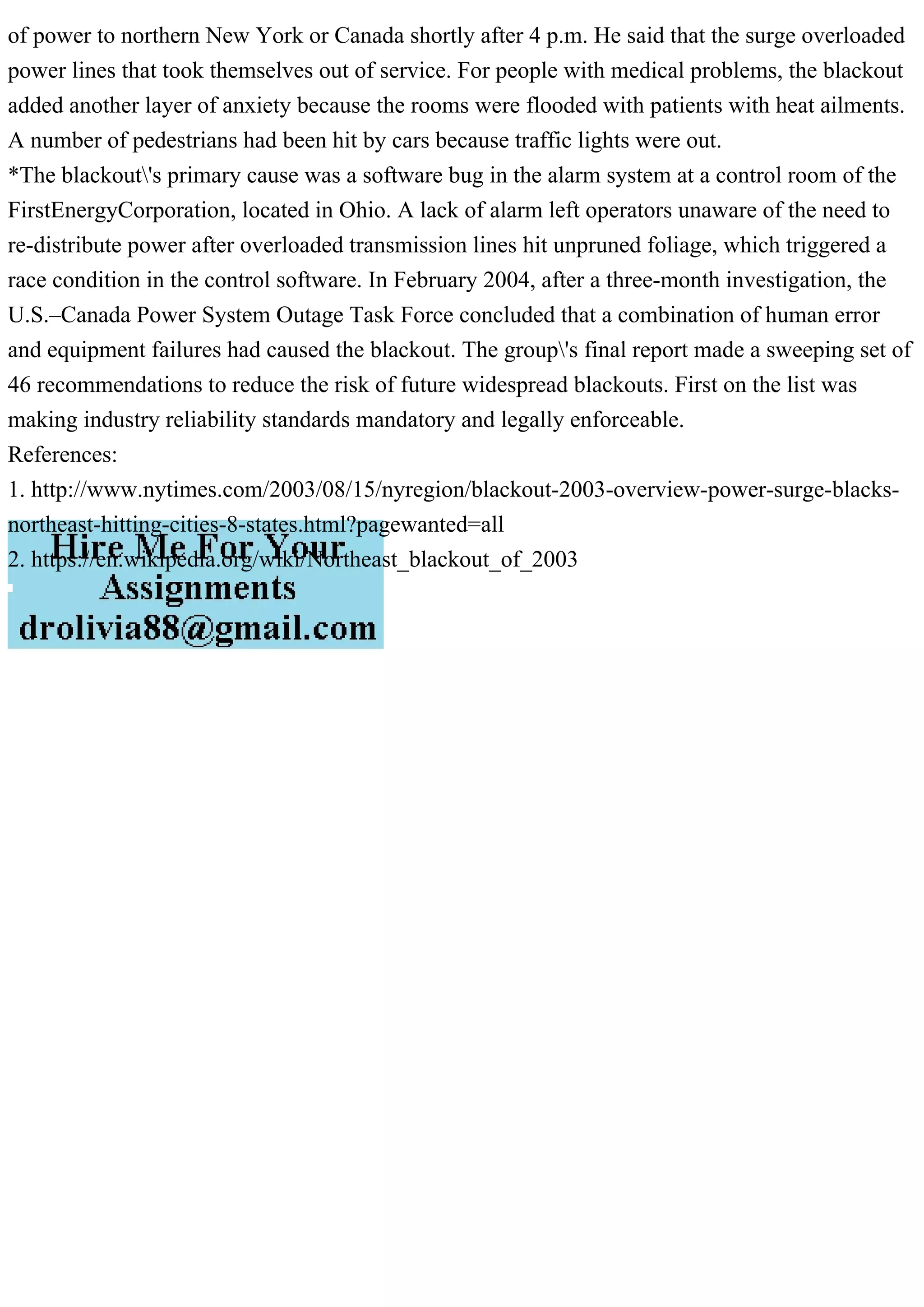 The Northeast blackout of 2003 was a widespread power outage that oc.pdf